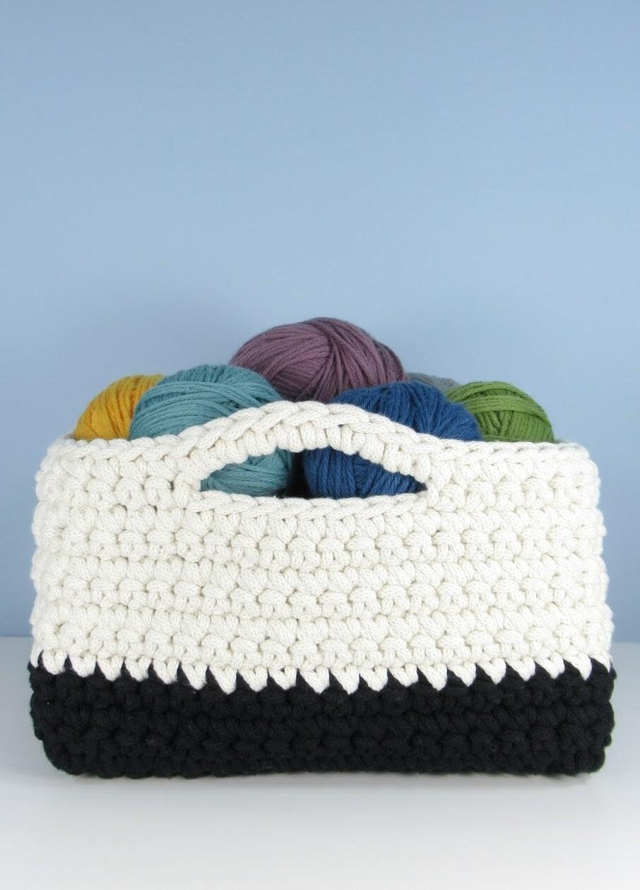 Square Container Crochet Tutorial Digital Crochet Pattern, Cute Crochet ...