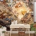 Baroque Ceiling Painting Wallpaper, Holy Art Mural, Peel and Stick - Etsy