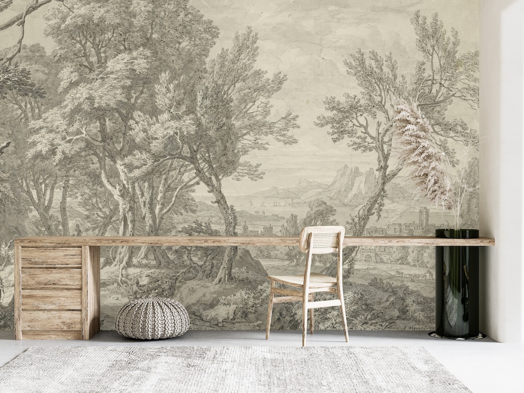 Vintage Art Wallpaper, Vintage Landscape Wallpaper, Vintage Art Drawing ...