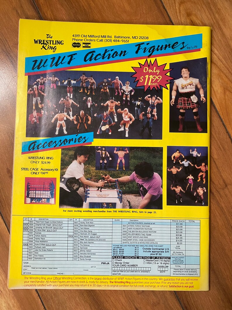 1989 Pro Wrestling Magazine Etsy