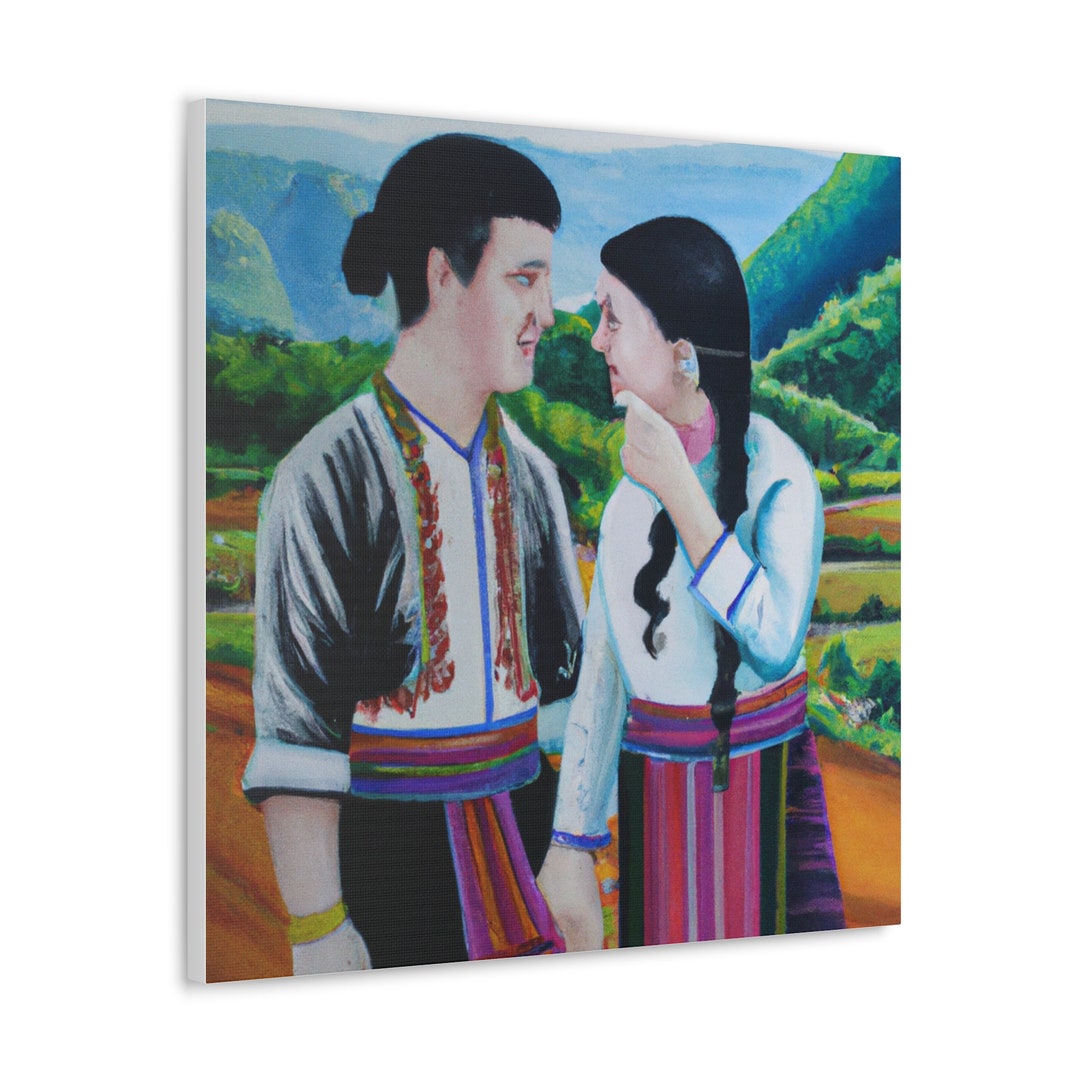 Hmong Couple Oil Painting - Etsy