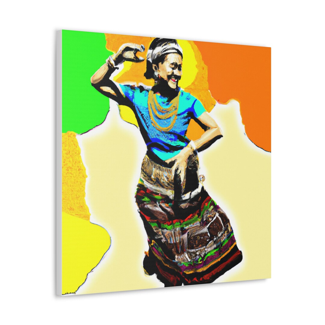 Hmong Girl Dancing Oil Painting - Etsy