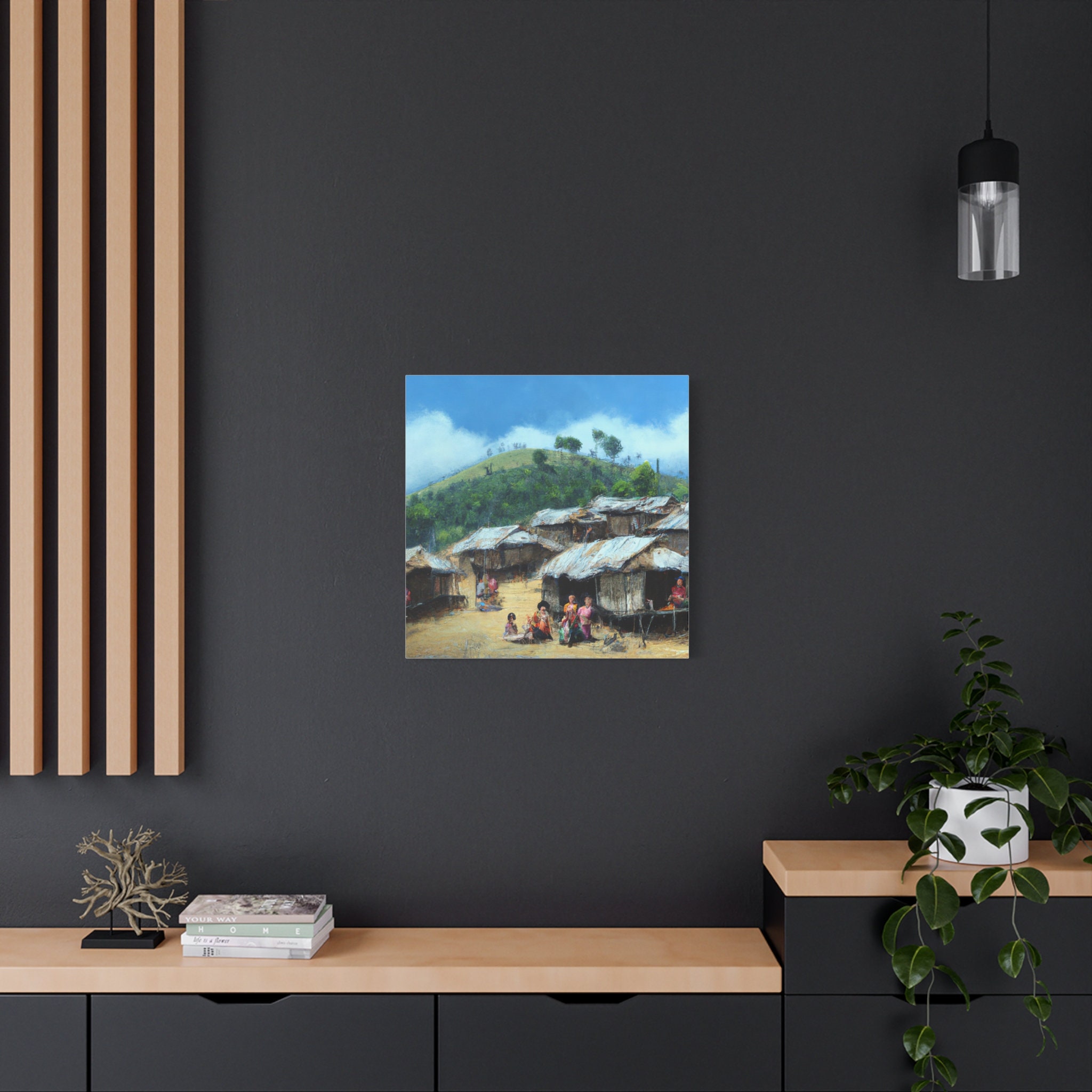 Hmong Village Oil Painting 3 - Etsy
