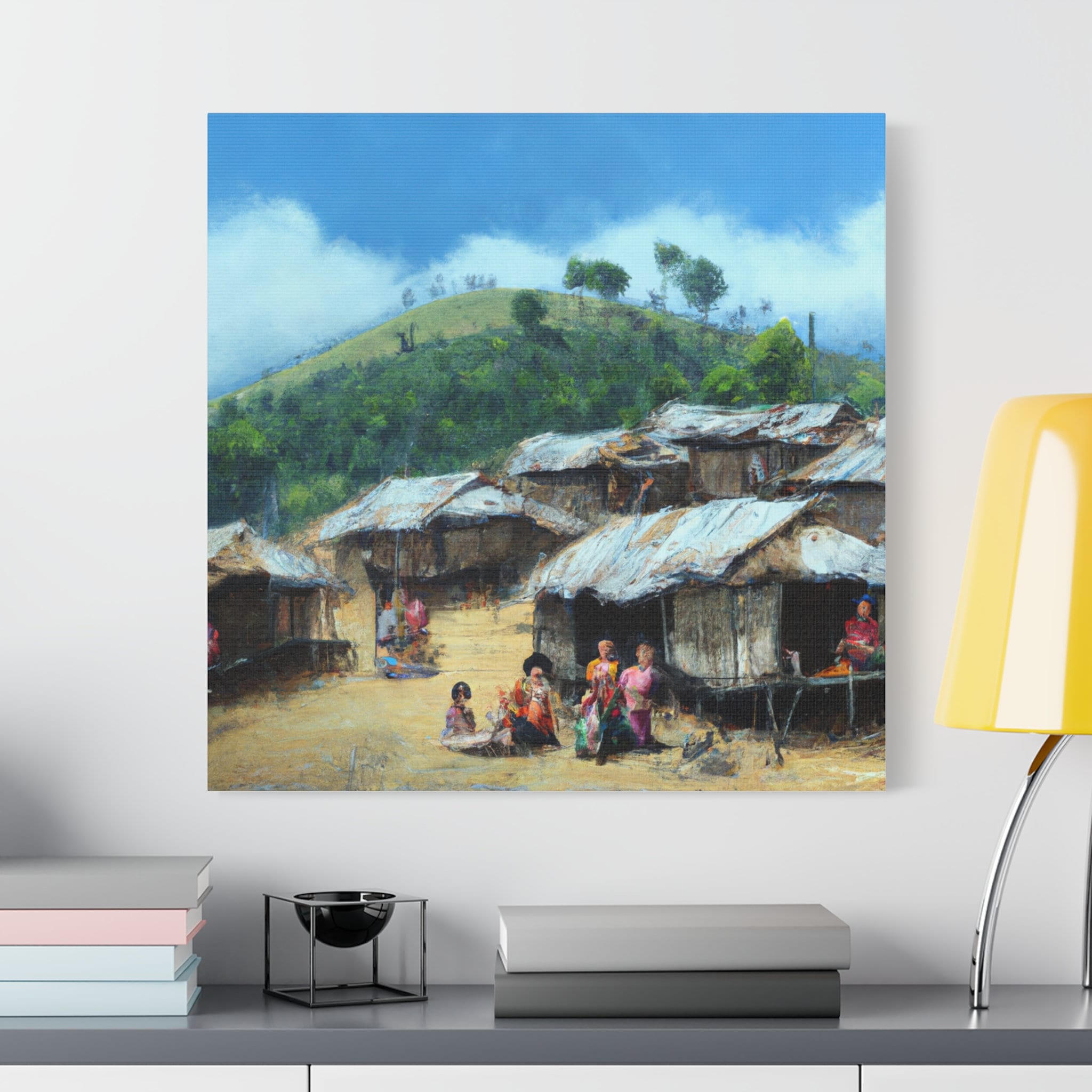 Hmong Village Oil Painting 3 - Etsy
