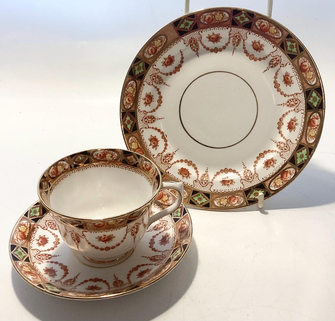 Vintage Royal Albert Crown China Imari Pattern 1927-35 England Trio Set ...