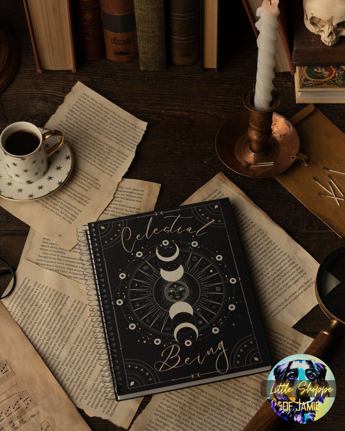 Stars and Moon Notebook Celestial Journal Travel Journal Daily Journal ...