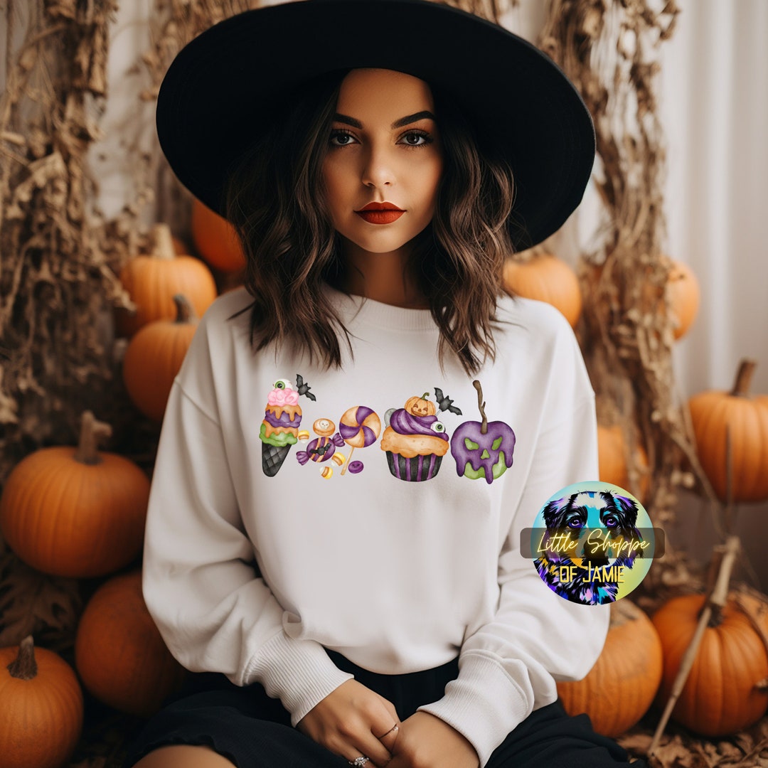 Halloween Cupcake Desserts Sweatshirt Bakery Gift Baking Shirt ...