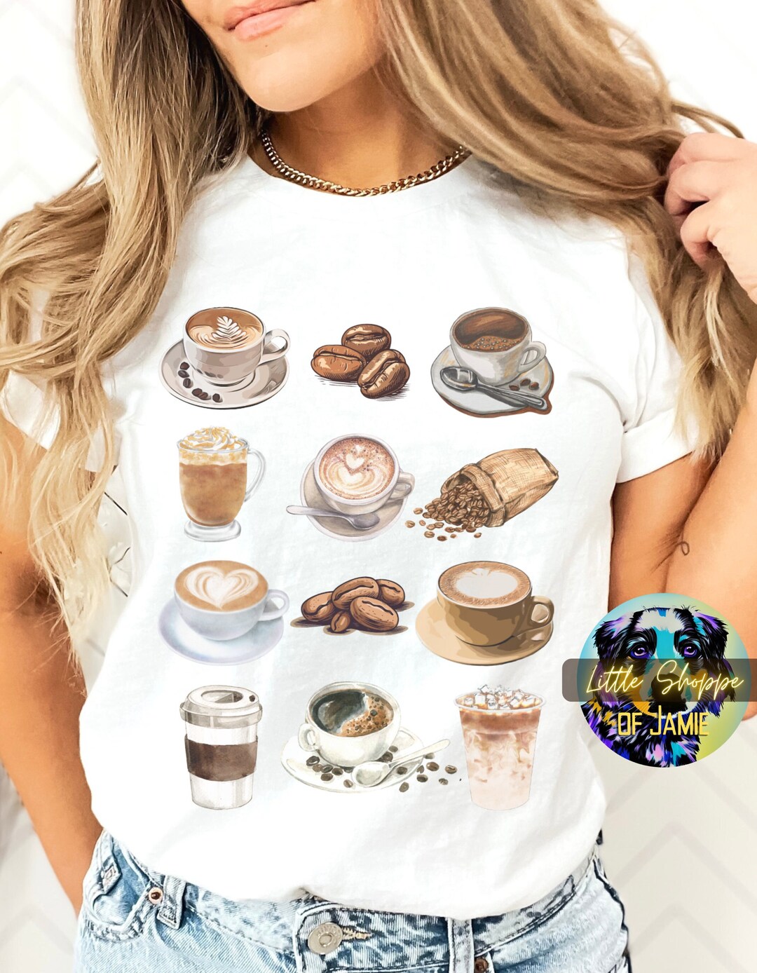 Coffee Lover Graphic Tee Shirt Cute Coffee Sweater Caffeine Addict Gift ...