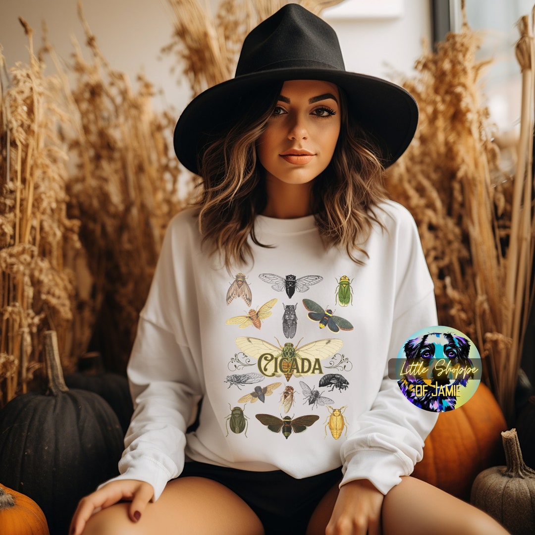 Cicada Sweatshirt Insect Lover Gift Entomology Sweater Entomologist ...