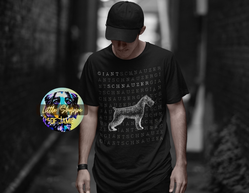 Giant Schnauzer Graphic Tee Shirts Dog Lover Shirts Giant Schnauzer T ...