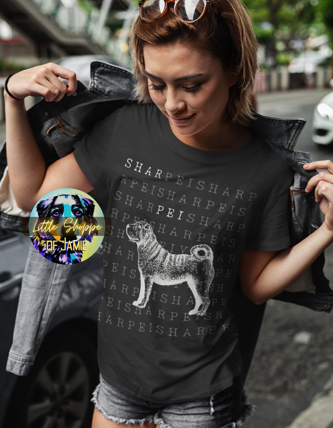 Camiseta gráfica de Shar Pei regalo para amantes de los perros Regalo ...