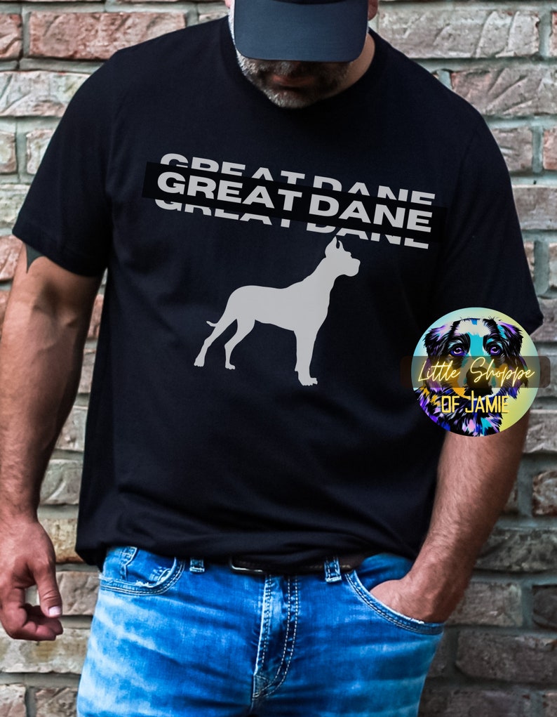 Great Dane Tshirt Big Dogs Shirt Great Dane Gifts Dog Lover Gifts Great ...