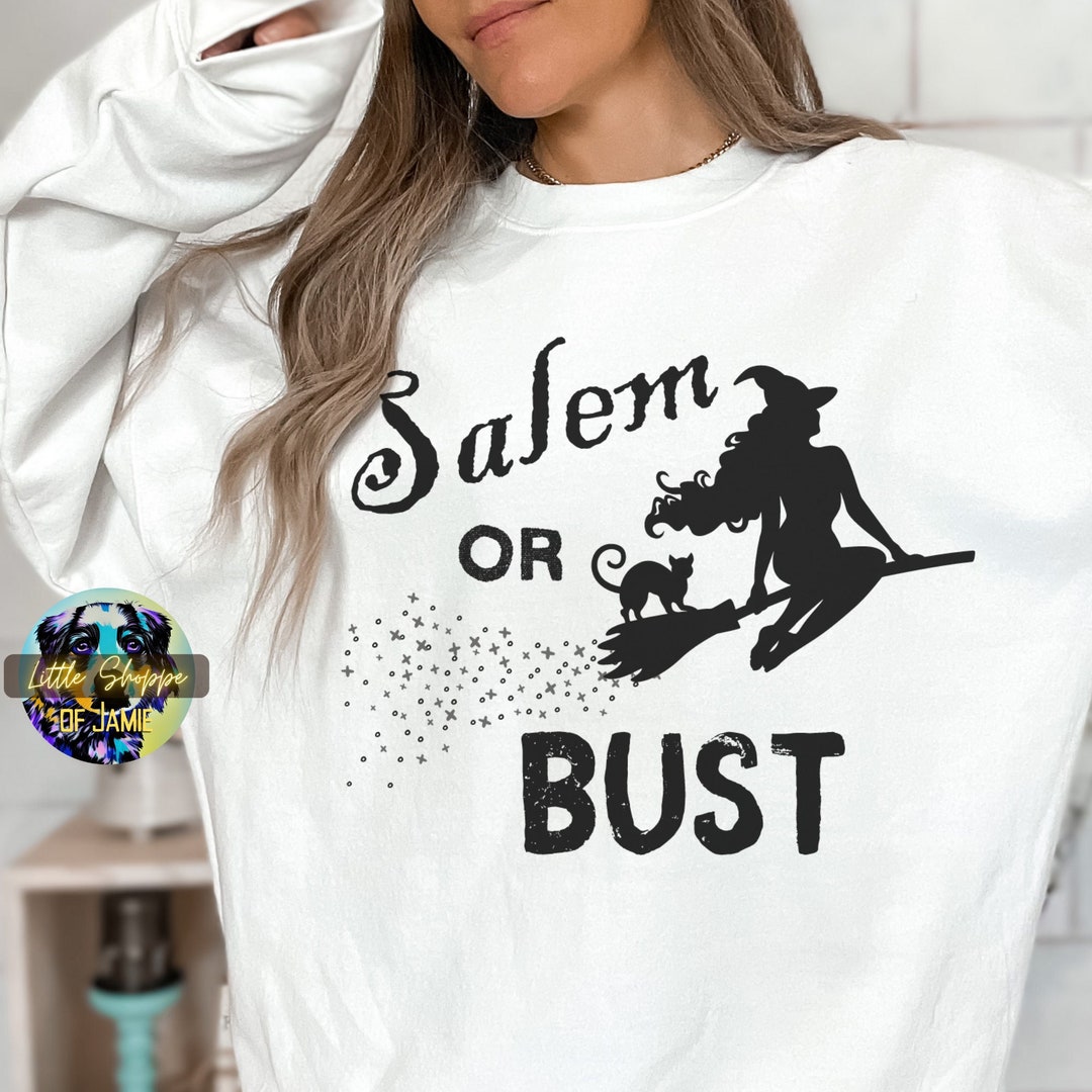Witchy Salem Sweatshirt Halloween Witch Shirt Fall Sweater Cozy ...