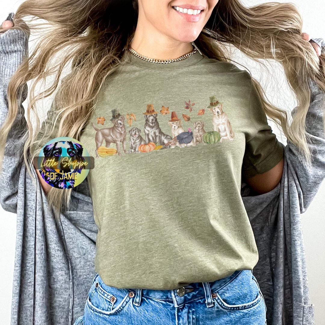 Labrador Retriever Thanksgiving T-shirt Dog Lover Gift Thanksgiving Day ...