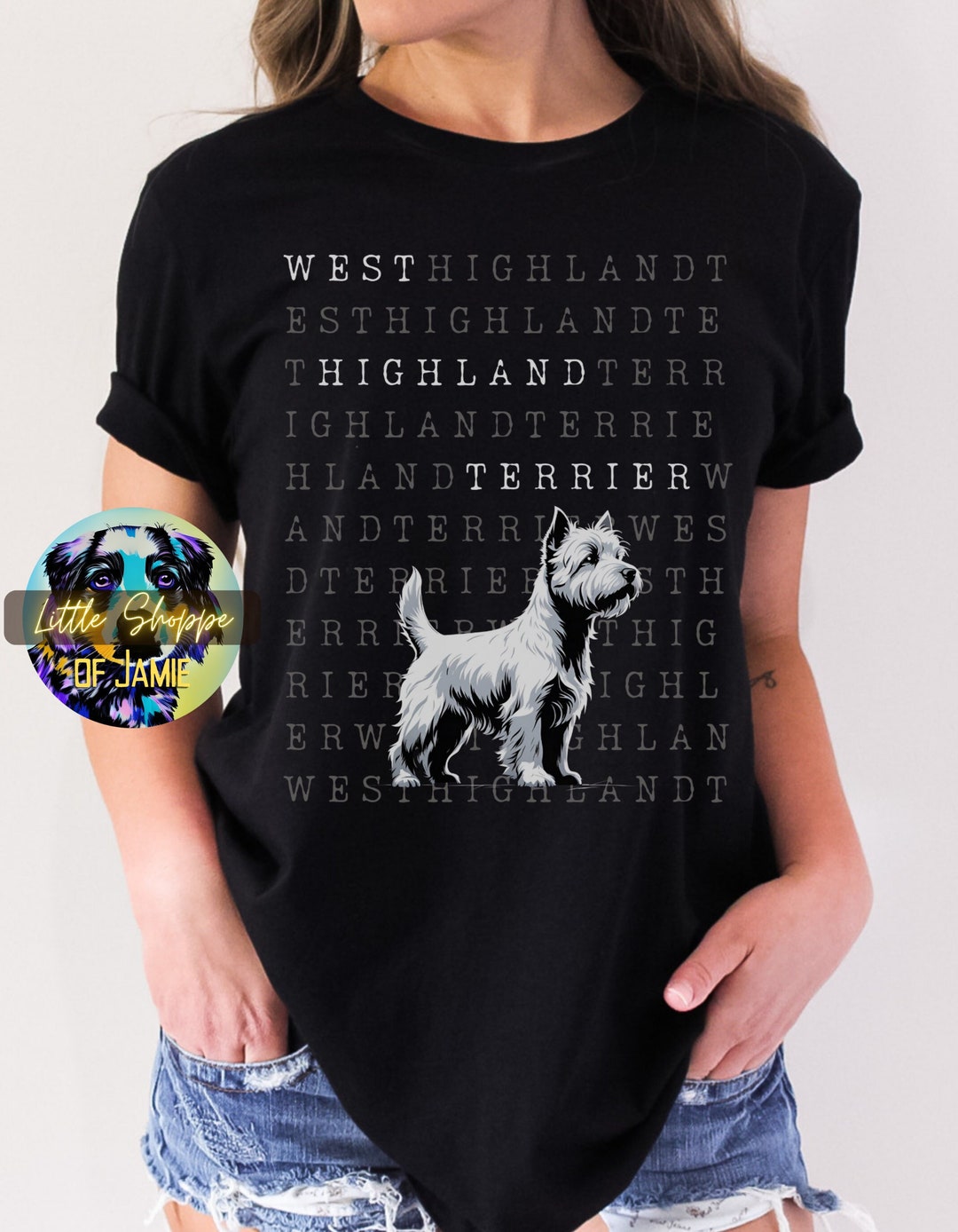 West Highland Terrier T-shirt Westie Graphic Tee Westie Gift Westie Mom ...