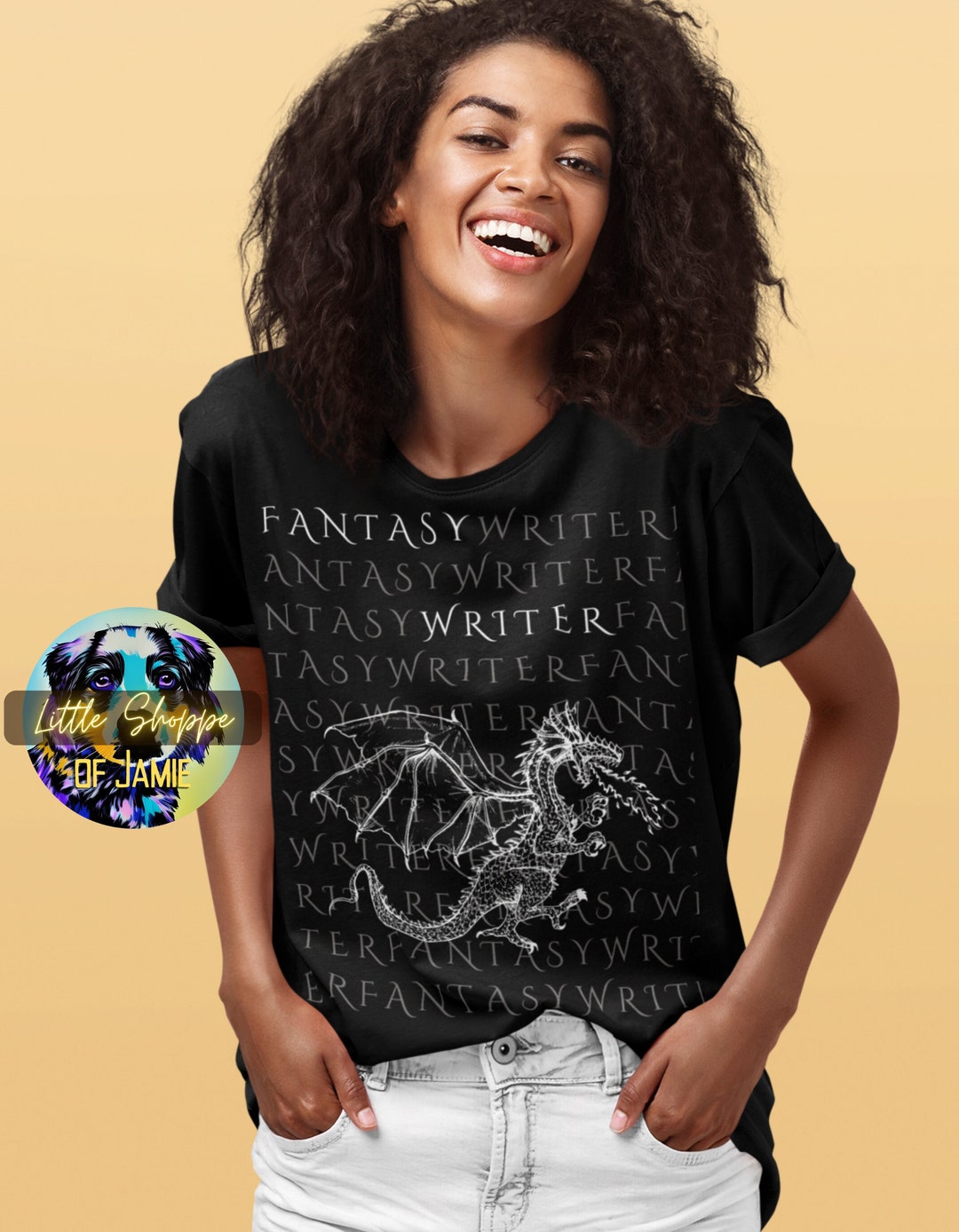 Fantasy Writer Graphic Tee Shirt Writer Gifts Author Gifts Writing T ...