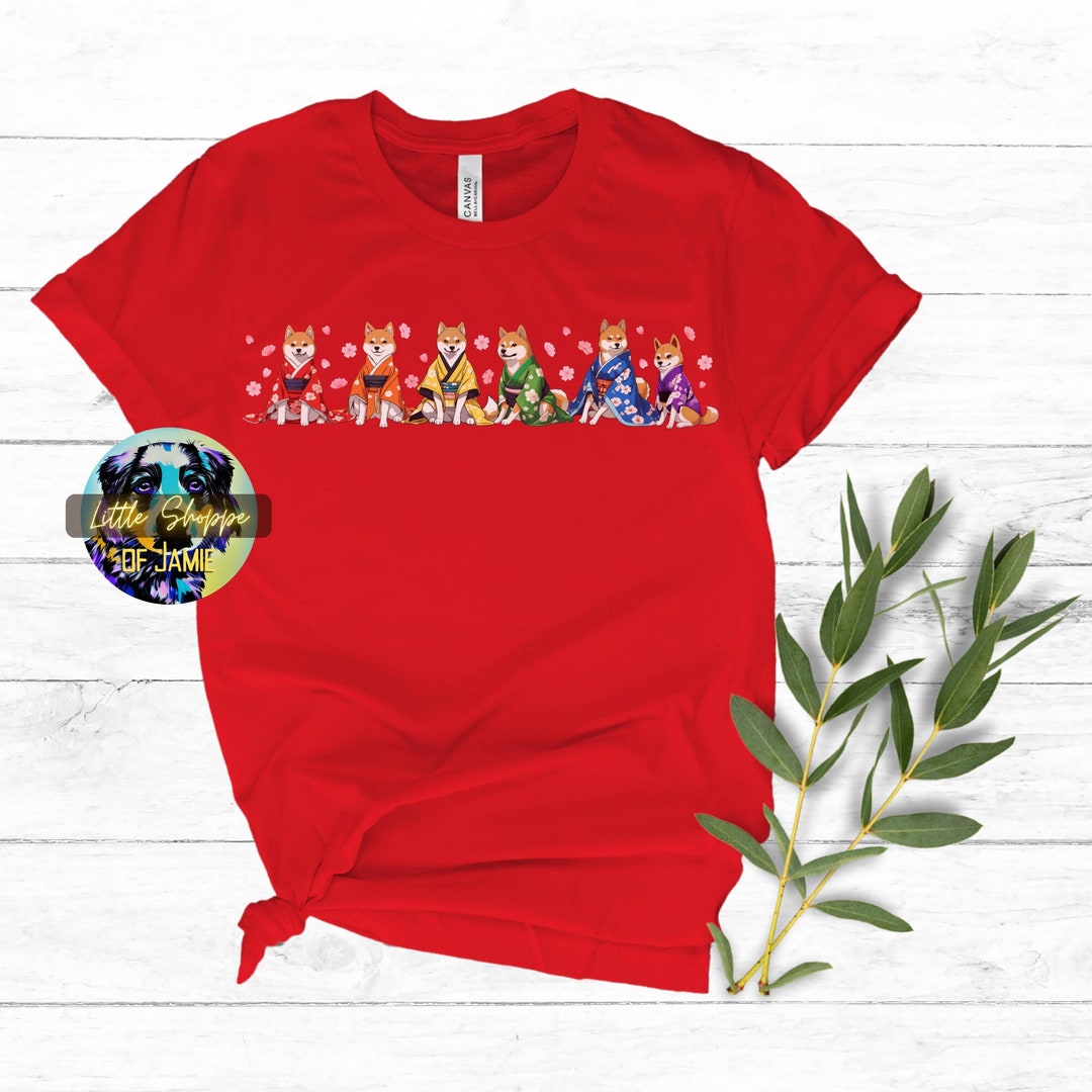 Shiba Inu Rainbow Kimono T-shirt LGBTQ Pride Shirt Akita Inu Lover ...
