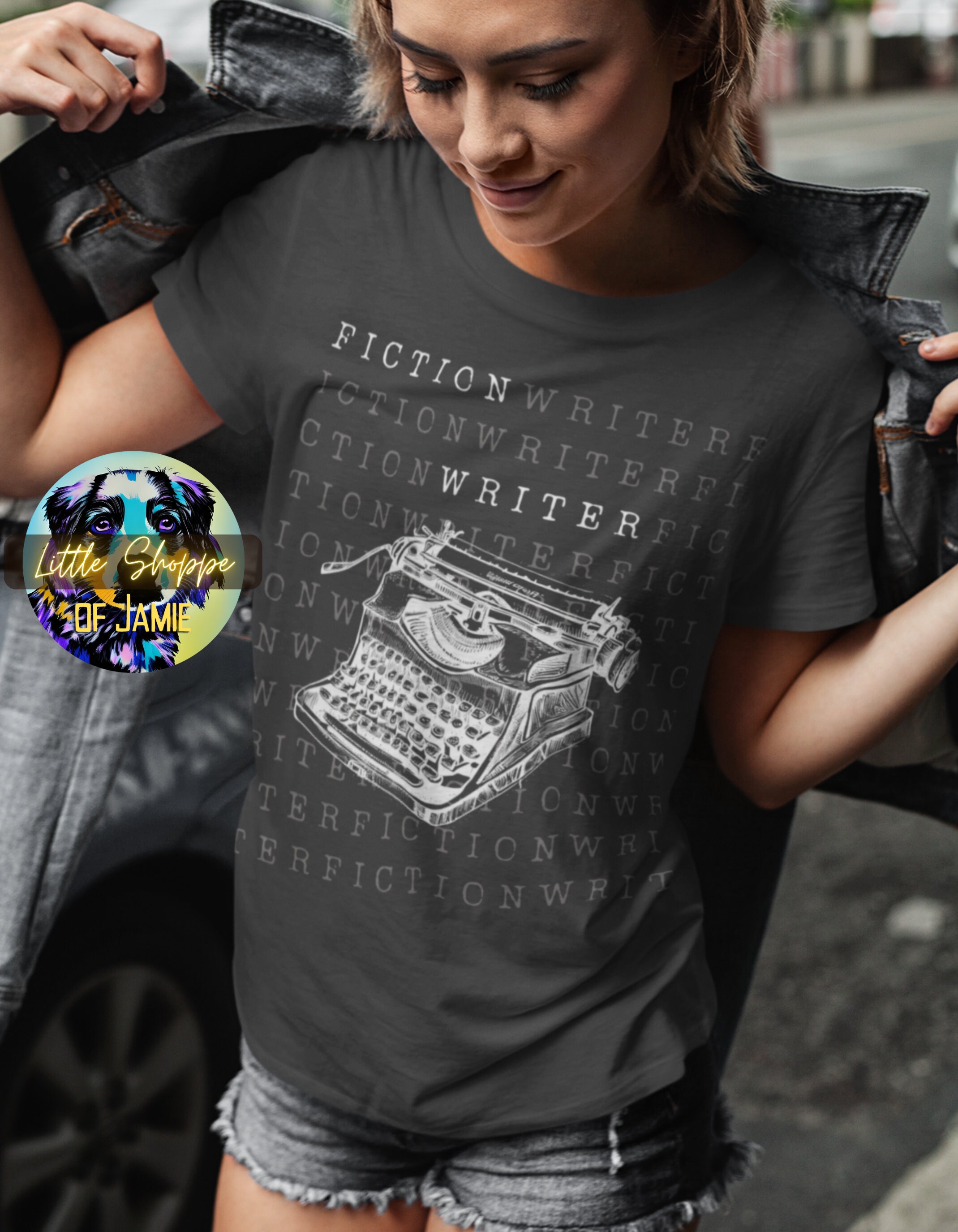 Fiction Writer Graphic Tee Shirt Writer Shirts Author Shirts Writer ...