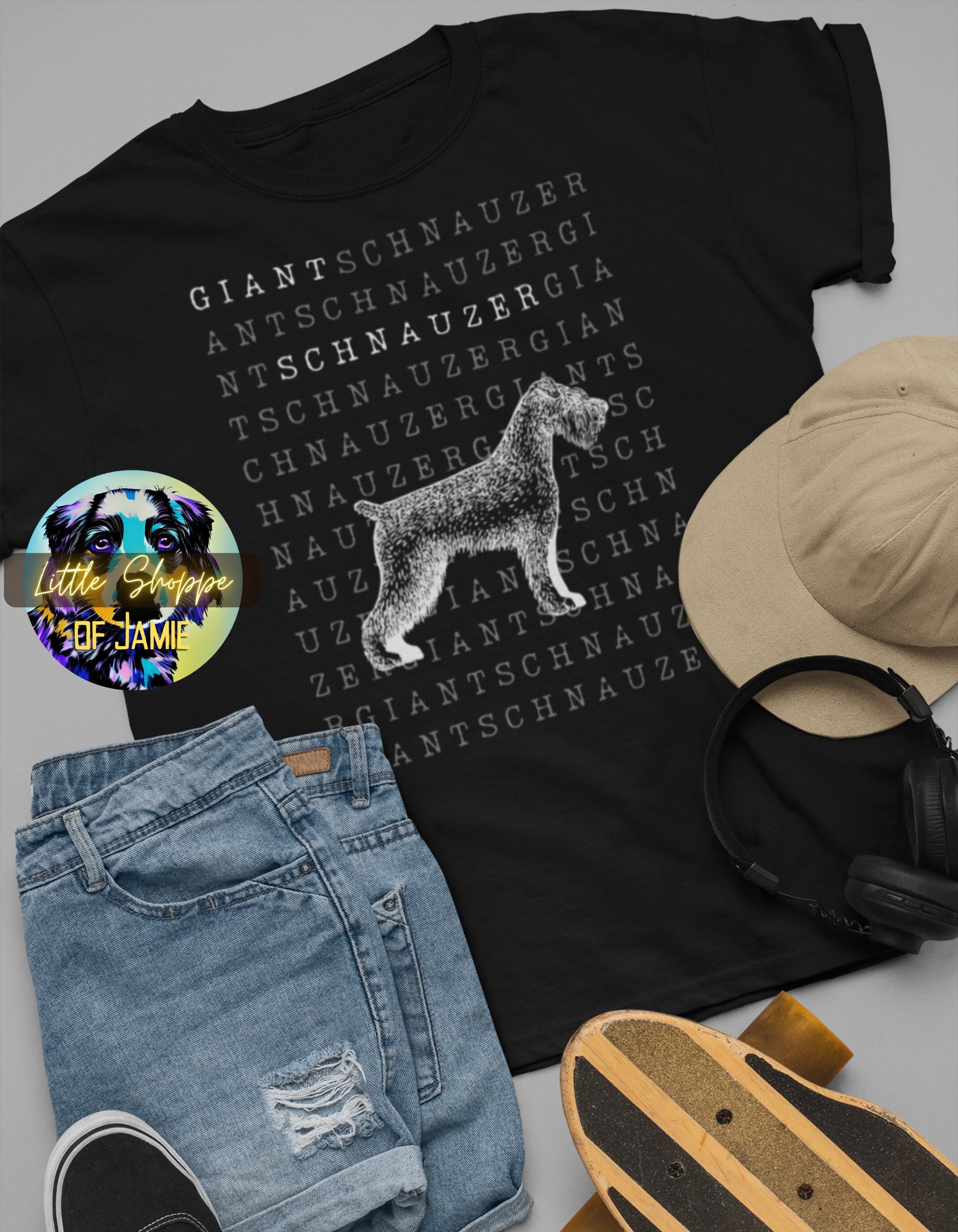 Giant Schnauzer Graphic Tee Shirts Dog Lover Shirts Giant Schnauzer T ...