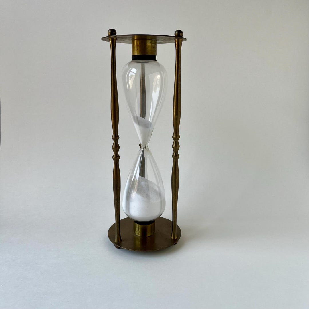 Vintage Brass Hourglass, One Hour Sand Timer - Etsy