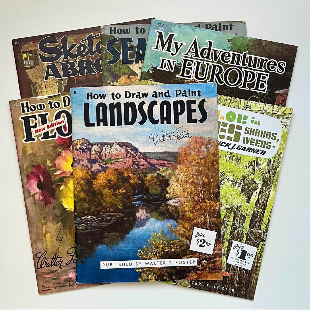 Vintage Walter Foster Art Guidebooks - Drawing & Painting - Your Pick ...