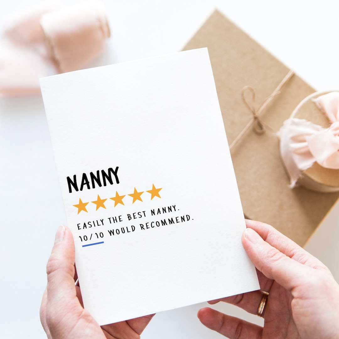 Card for Nanny, Nanny Birthday Card, to Her, Birthday Gift for Nanny ...