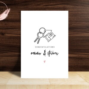 Personalized Congratulations on Your New Home Card, Congrats on Your ...