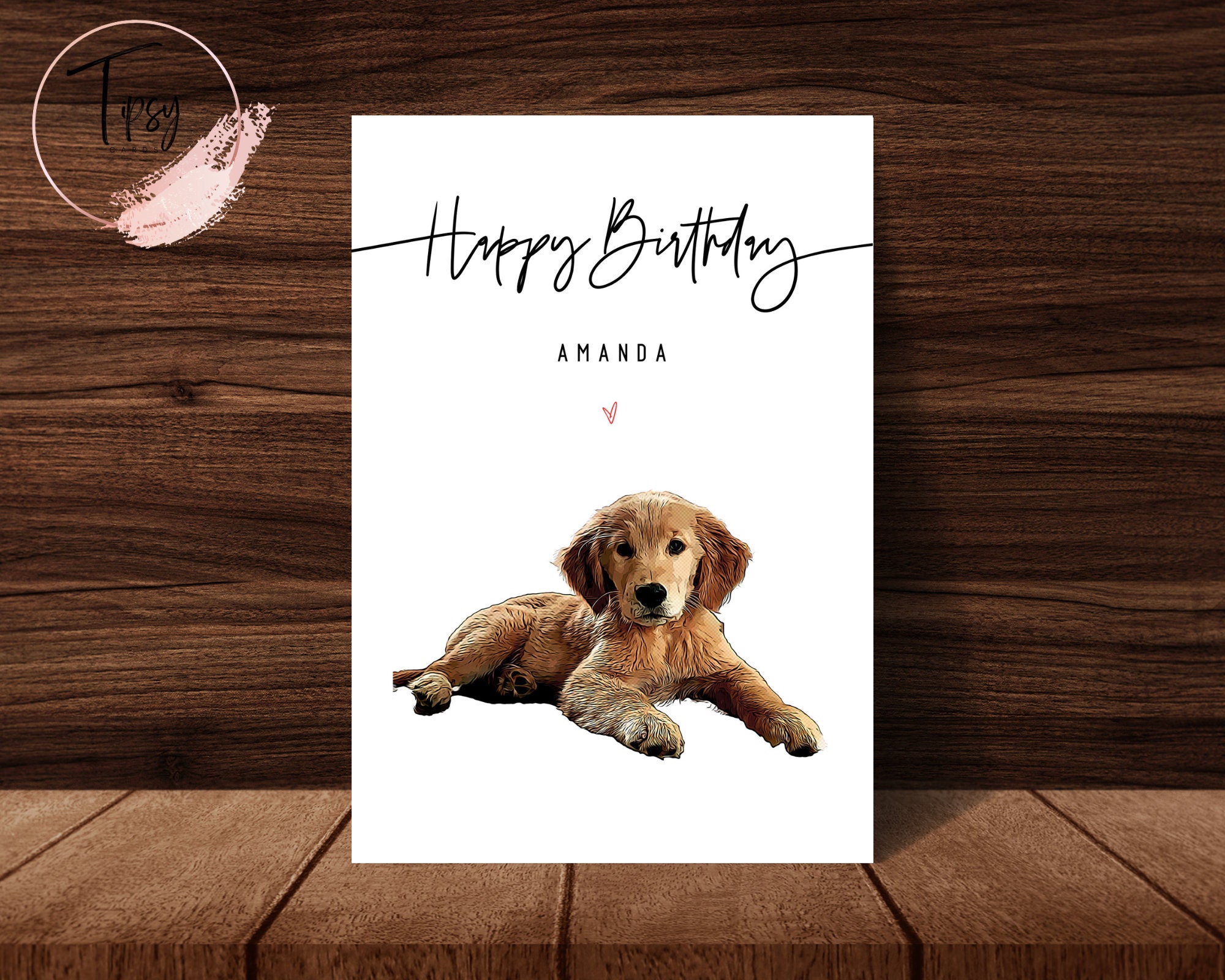 Happy Birthday Greeting Card Customized Pet Birthday Card - Etsy