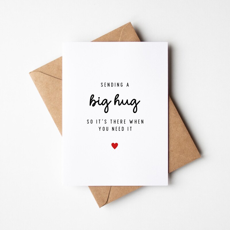 Paper Hug Card - Etsy
