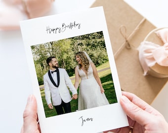 Custom Birthday Photo Card Personalized Birthday Card Custom - Etsy