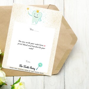 Tooth Fairy First Tooth Letter, Tooth Fairy Note, Note From Tooth Fairy ...