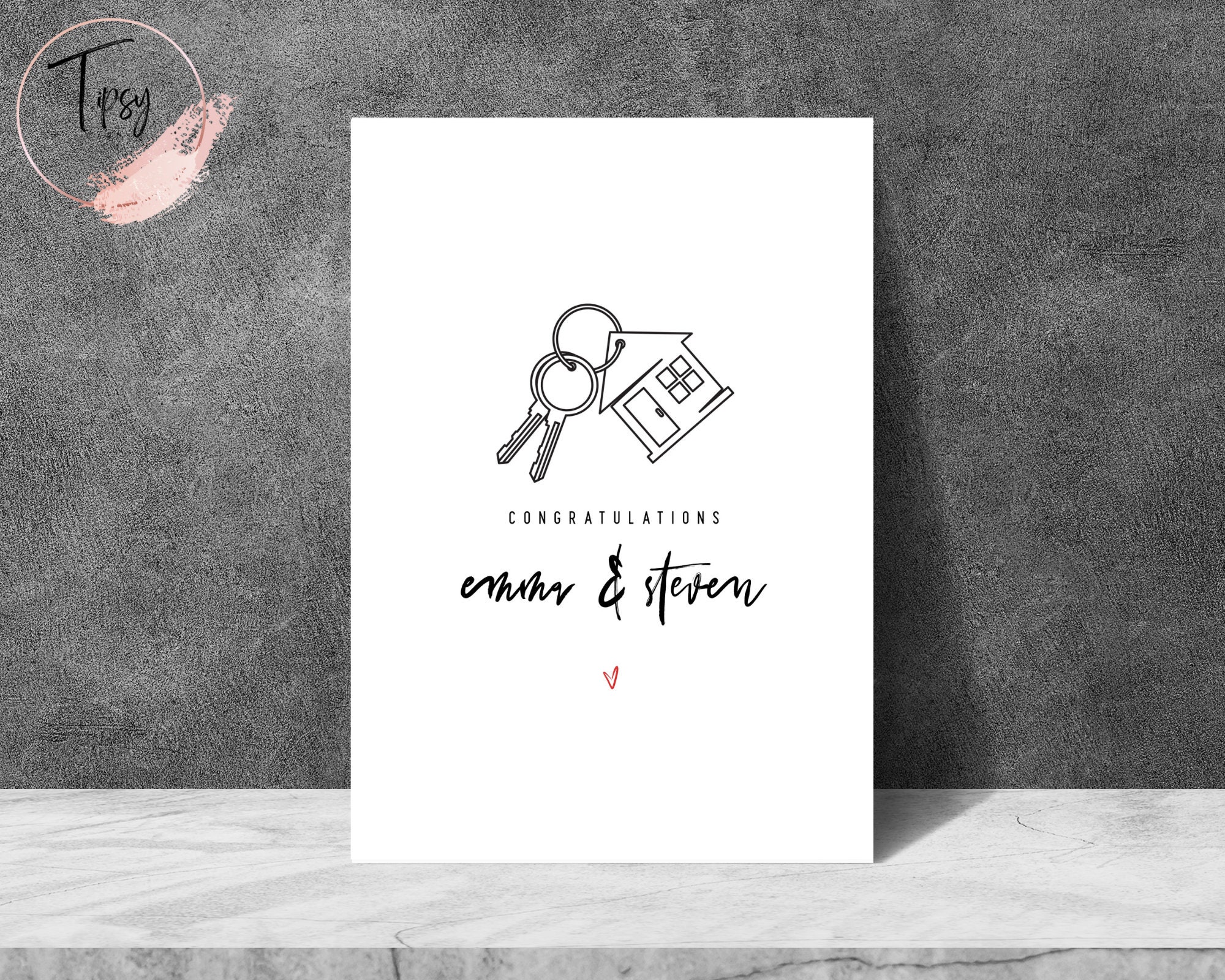 Personalized Congratulations on Your New Home Card, Congrats on Your ...