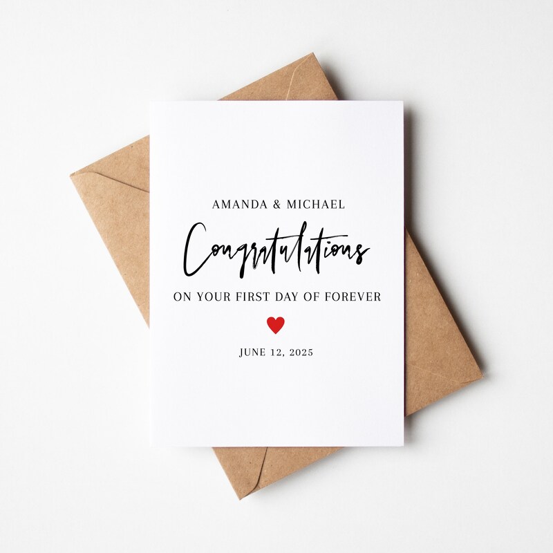 Custom Wedding Congratulations Cards - Etsy