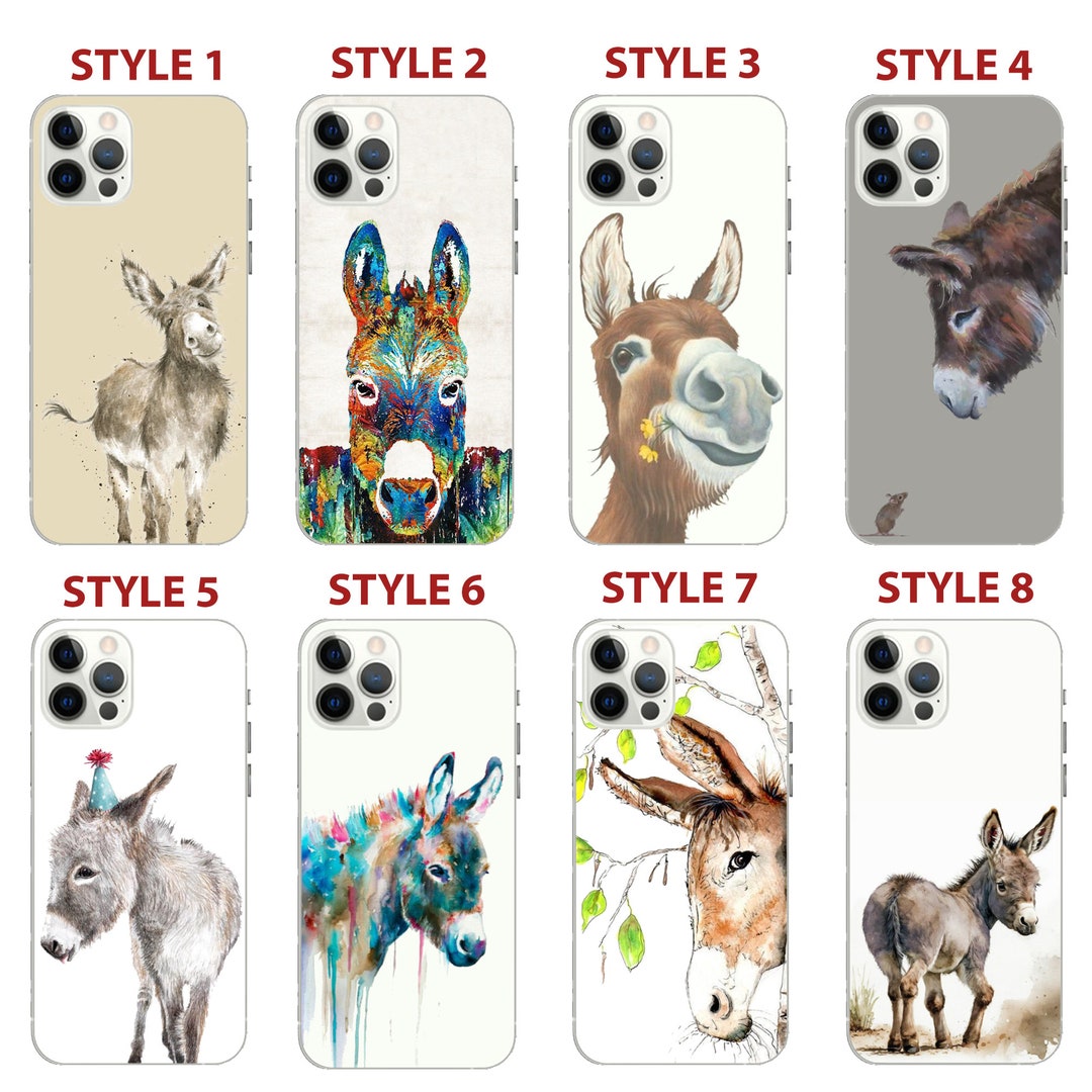 Funny Donkey Phone Case Donkey Lover Gift Cute Animal Case - Etsy UK