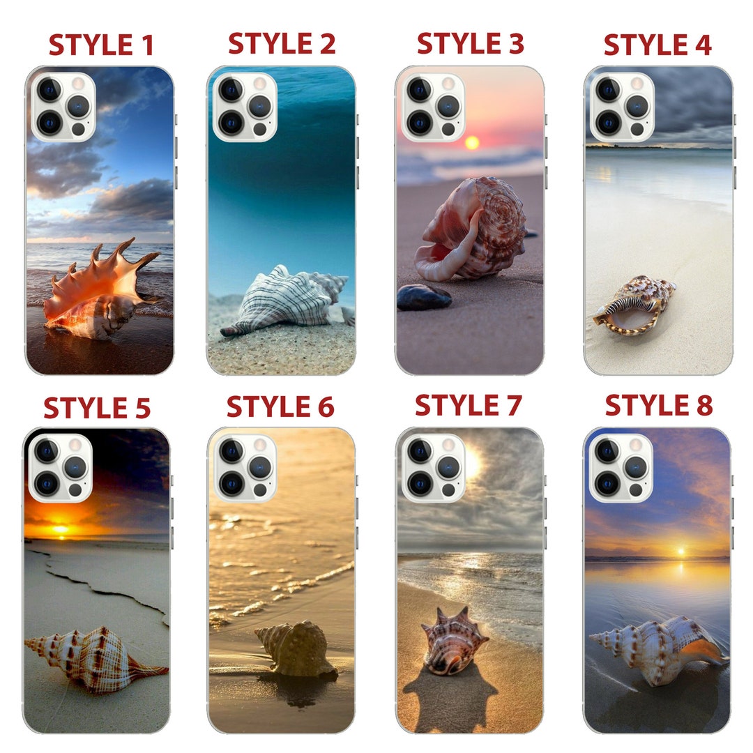 Seashell Phone Case, Sealife Gift, Cute Animal Case, Beach View, iPhone ...