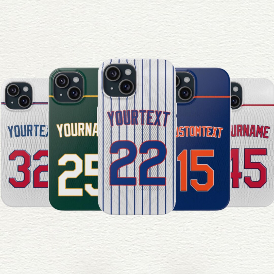 Custom Baseball Jersey Phone Case: Personalized Sports Number, TPU ...