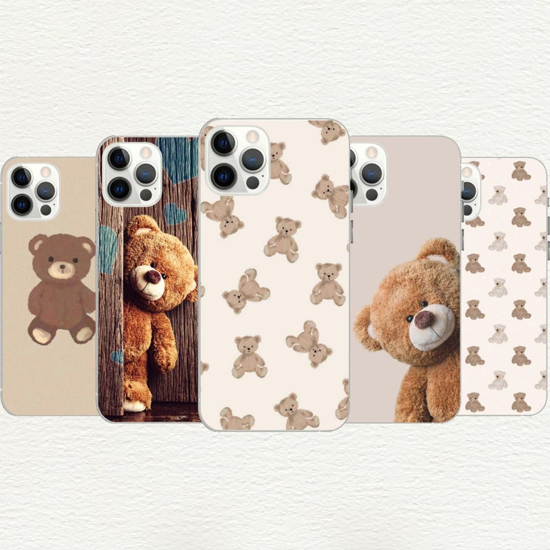 Teddy Bear Phone Case - Etsy