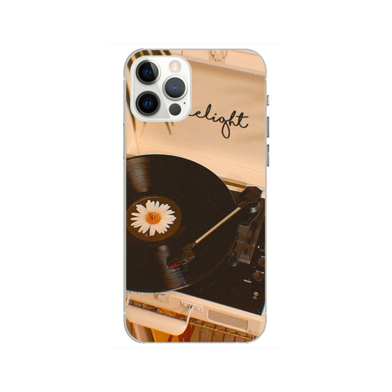 Vinyl Record Phone Case: Retro Music Gift, Customizable TPU Cover - Etsy