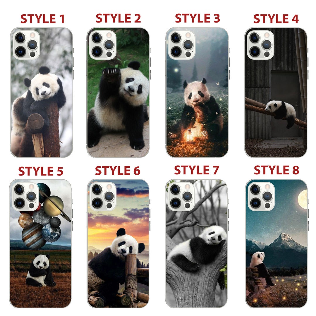 Cute Panda Phone Case, Wildlife Gift, Panda Lover Case, Dreamer Panda ...