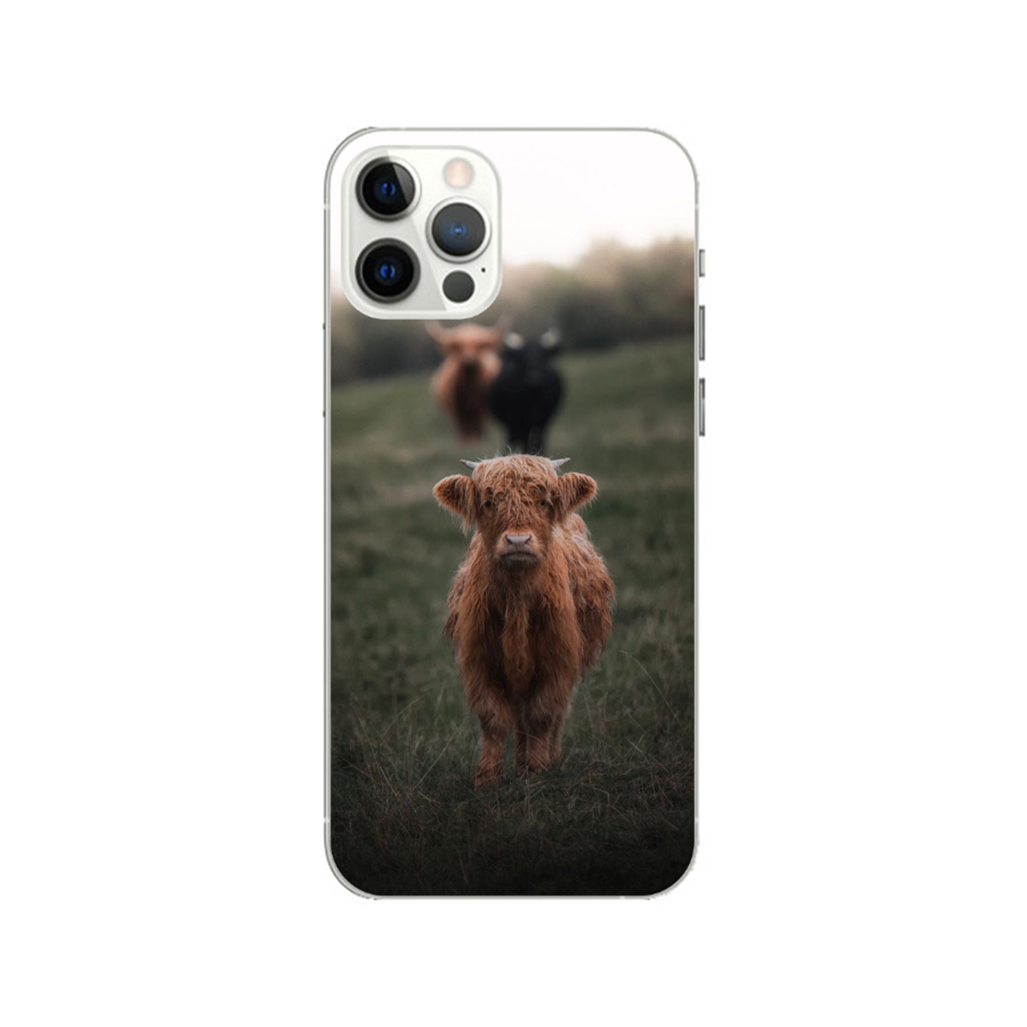 Highland Cow Phone Case, Funny Cow Gift, Cute Animal Case, Scotland Cow ...