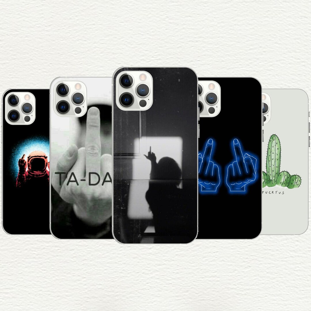Middle Finger Phone Case: Rebellious TPU Design - Etsy