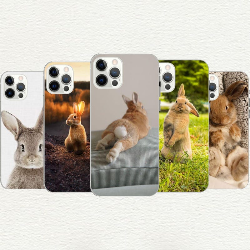 Rabbit Phone Case - Etsy