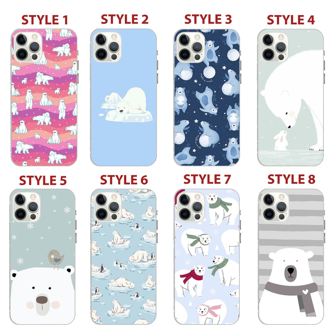 Polar Bear Phone Case Polar Life Gift Cute Polar Animals - Etsy UK