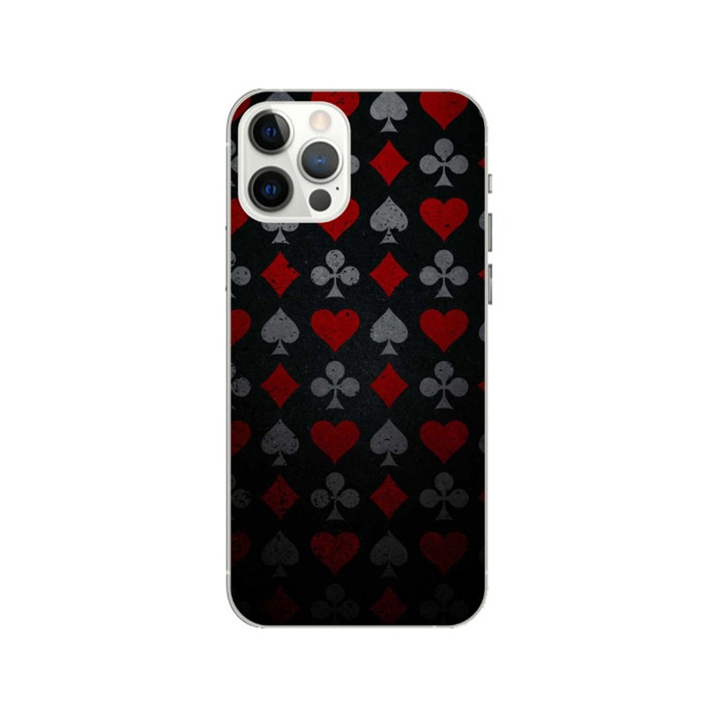 Playing Cards Phone Case: Poker Gift, Customizable TPU Cover - Etsy