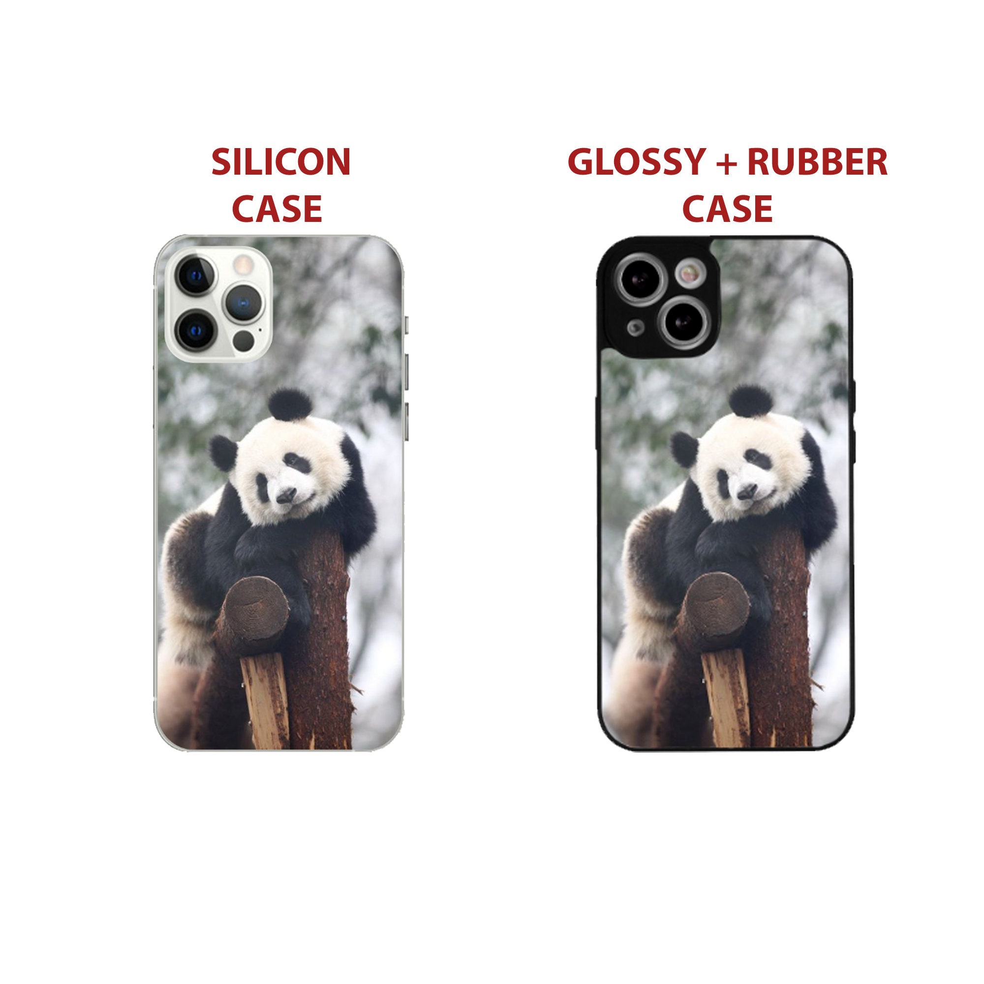 Cute Panda Phone Case, Wildlife Gift, Panda Lover Case, Dreamer Panda ...