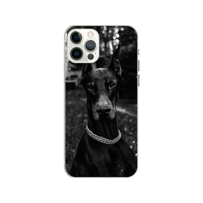 Doberman Dog Lover Phone Case: Customizable TPU, Shockproof - Etsy