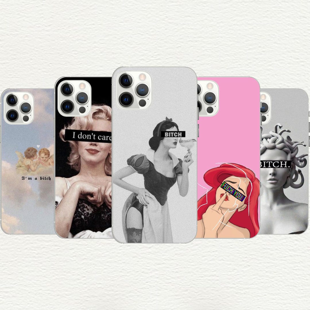 Sassy Cartoon Phone Case: Edgy TPU, Customizable Funny Gift - Etsy
