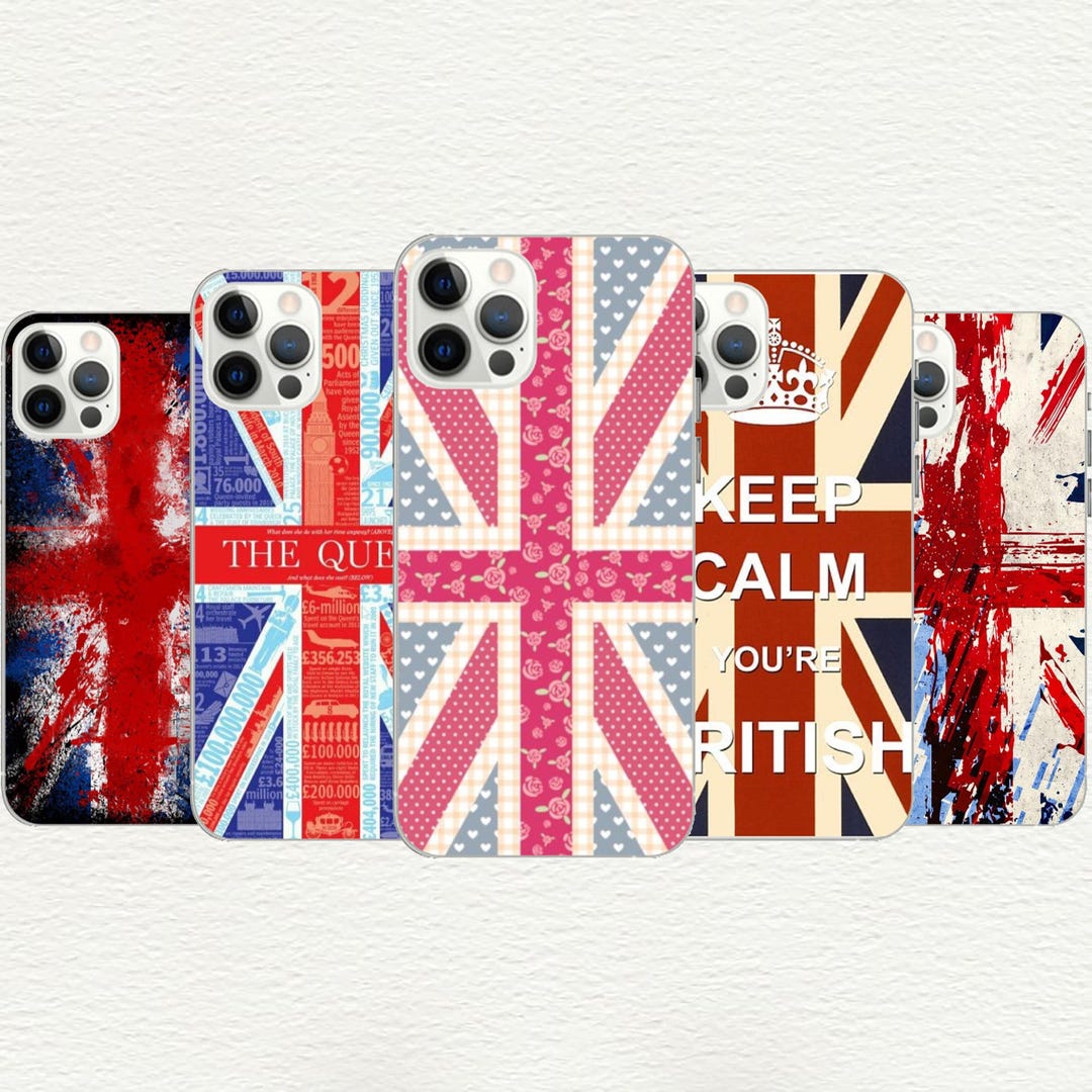 Union Jack Phone Case: British Flag, Customizable TPU Cover - Etsy