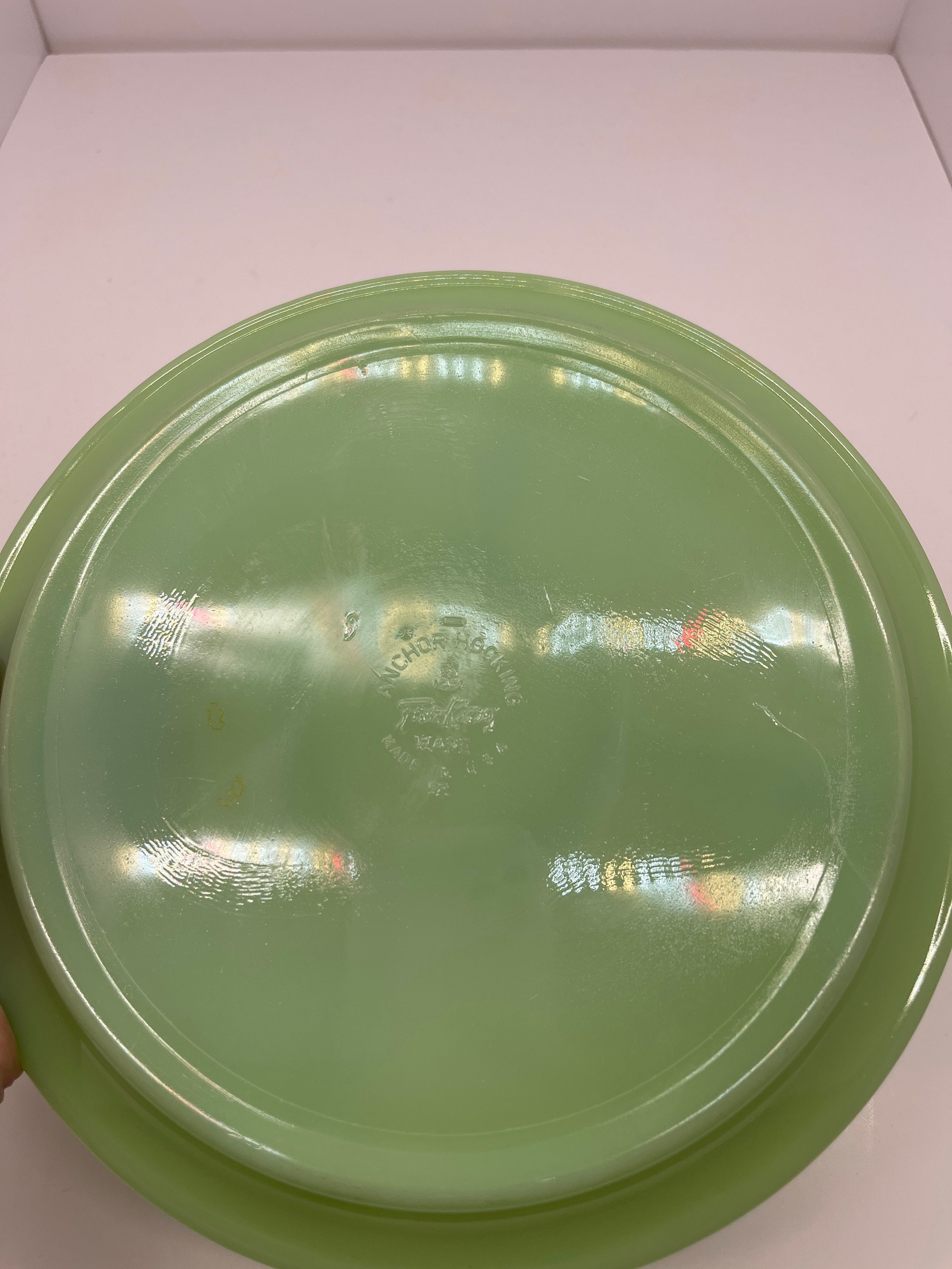 Vintage Fire King Jadeite Restaurant Ware Divided Serving Platter, Fire ...