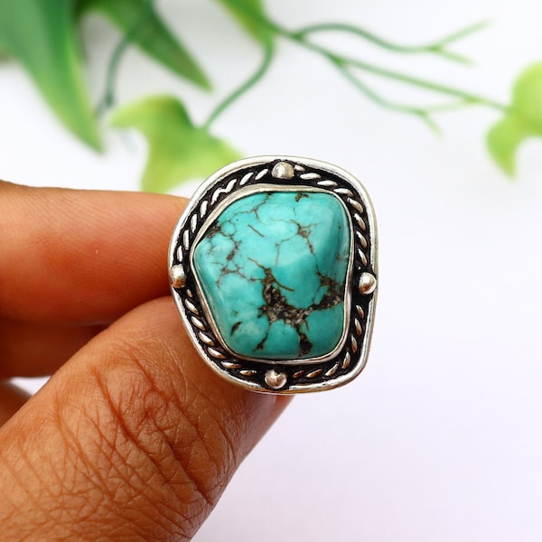 Large Turquoise Ring - Etsy